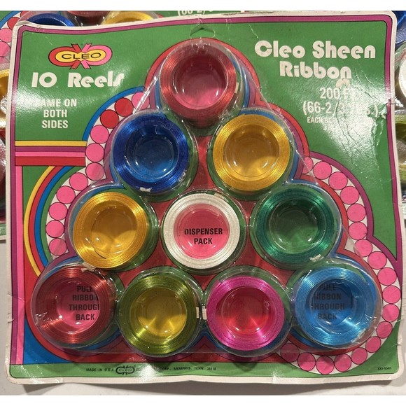 cleo | Party Supplies | Vintage Cleo Dispenser Pack Satin Ribbon ...